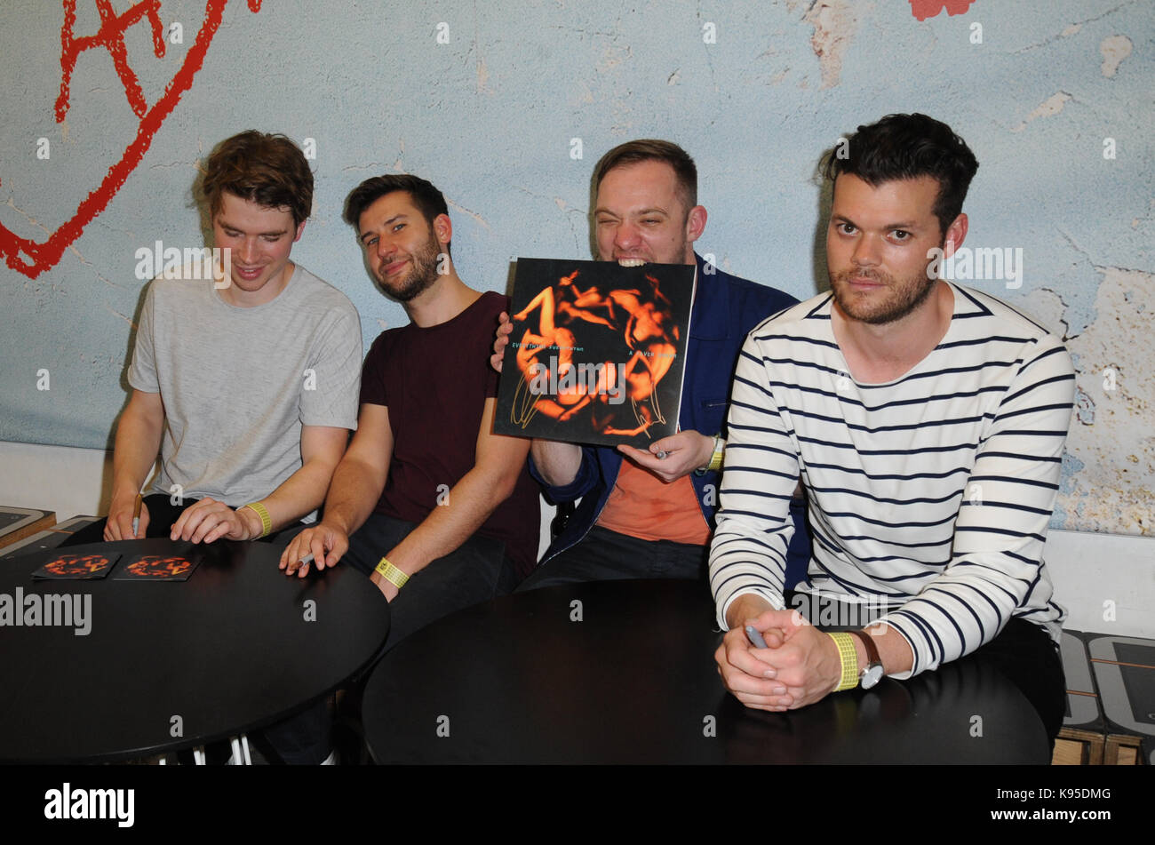 Everything Everything perform live and sign copies of their new album ...