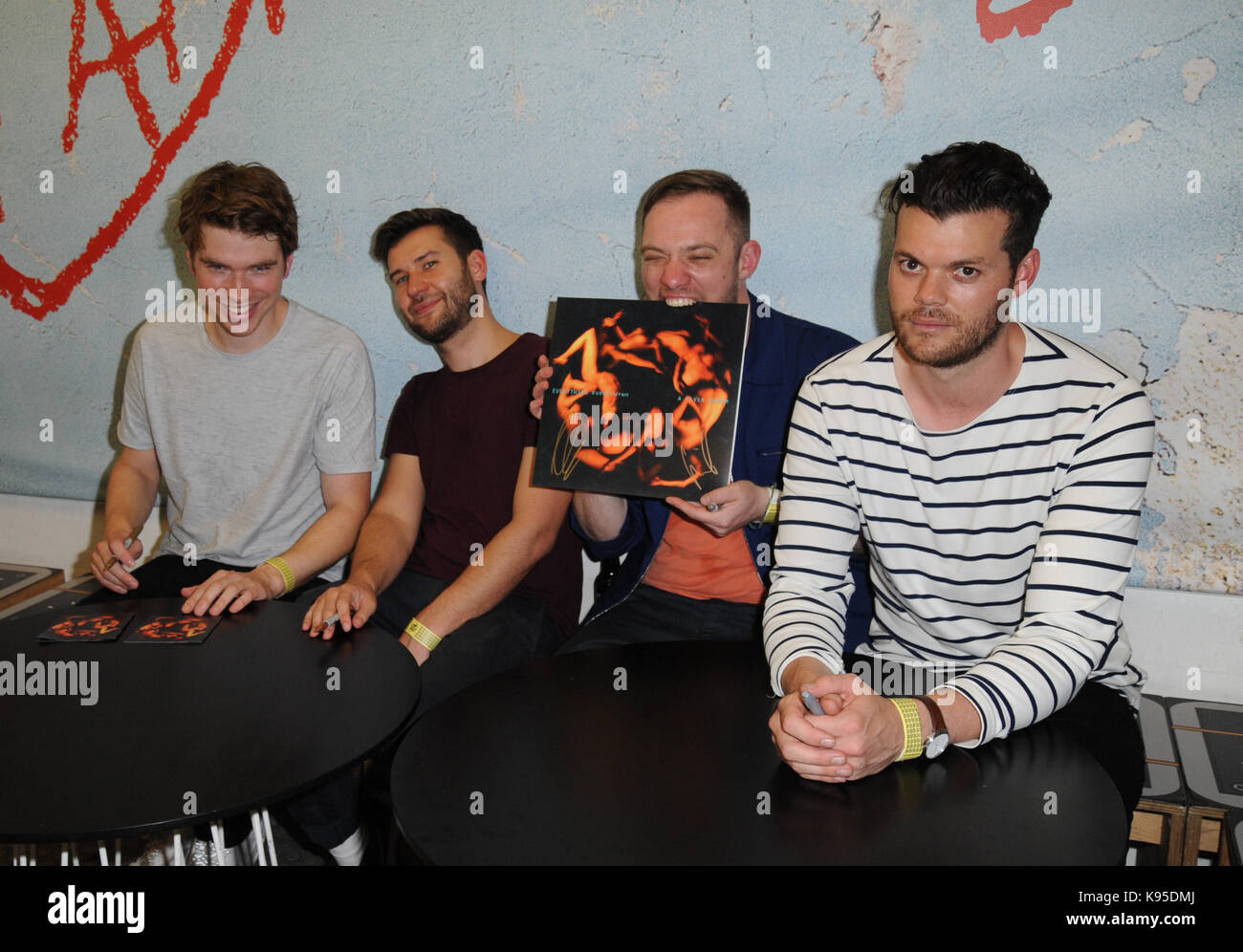 Everything Everything perform live and sign copies of their new album ...