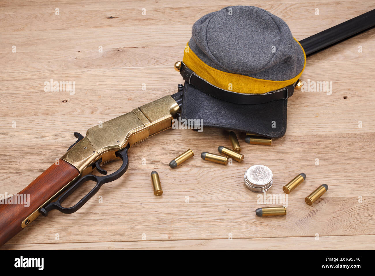 Civil War period repeating rifle Stock Photo - Alamy