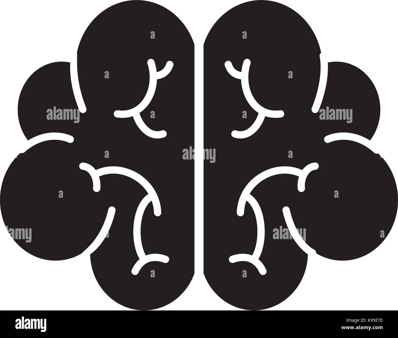 human brain mind or intelligence icon Stock Vector Image & Art - Alamy