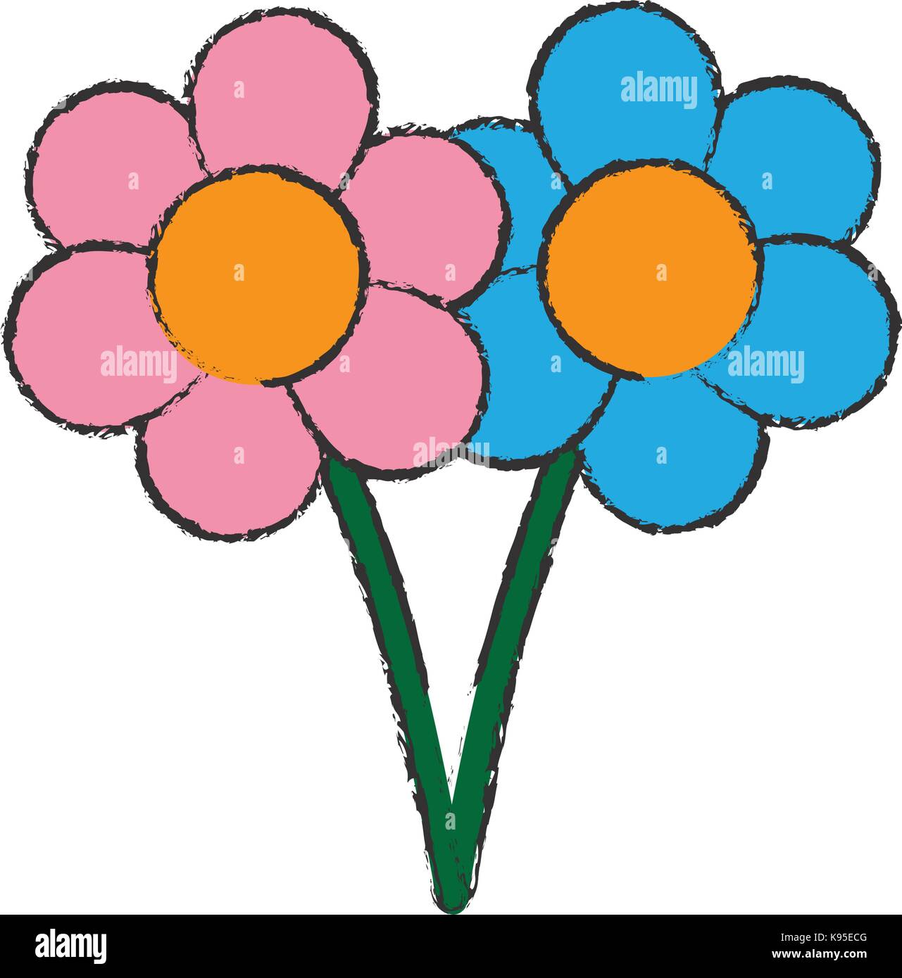 beautiful flowers icon Stock Vector Image & Art - Alamy
