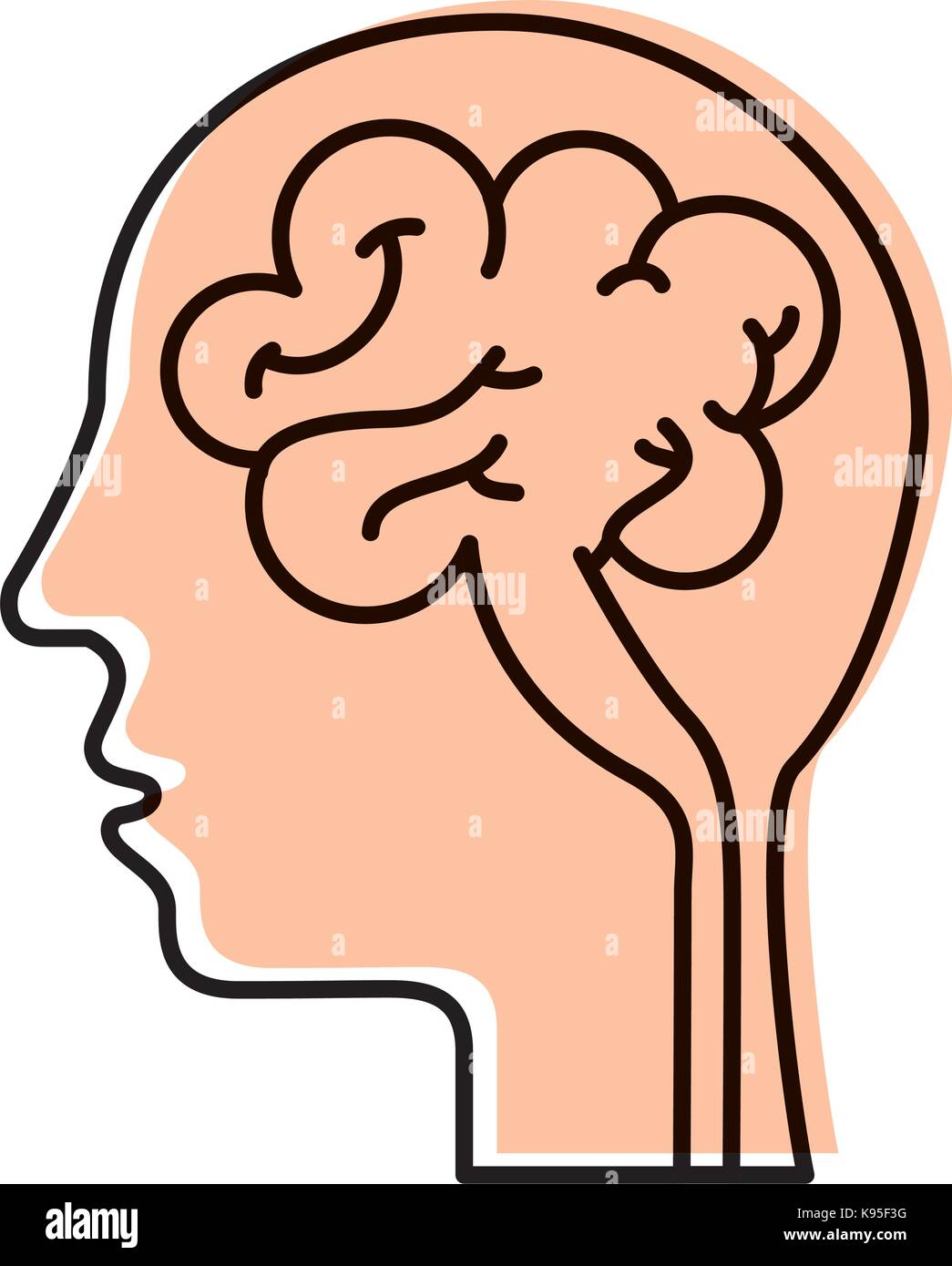 human head and brain icon mind concept Stock Vector Image & Art - Alamy