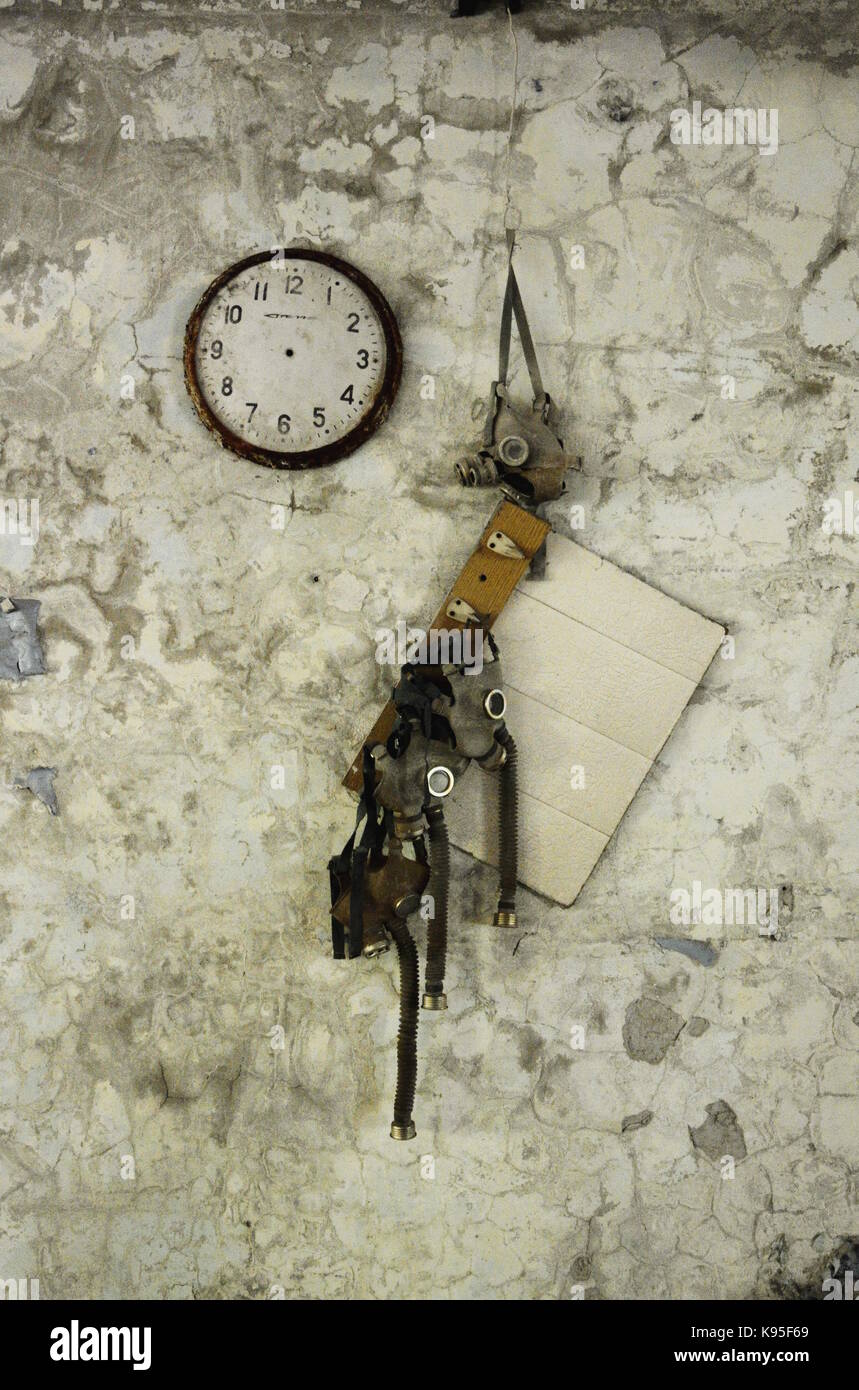 Gas masks in Chernobyl (Pripyat), Ukraine Stock Photo - Alamy