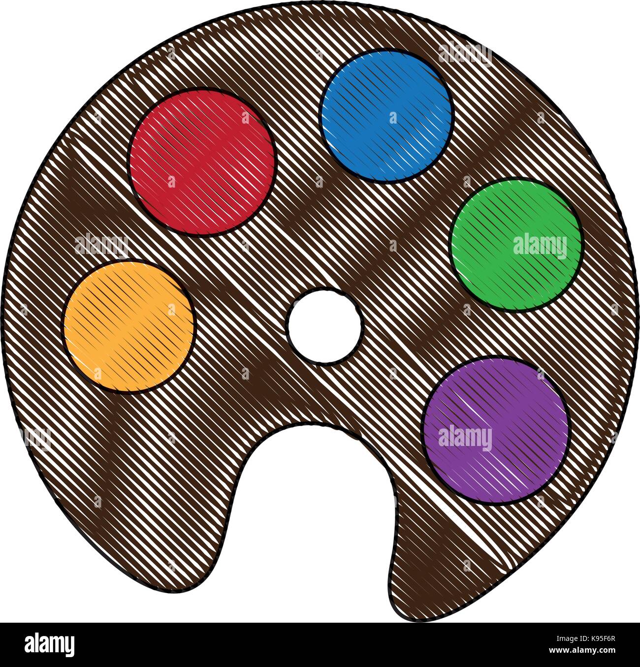 colors palette icon Stock Vector Image & Art - Alamy