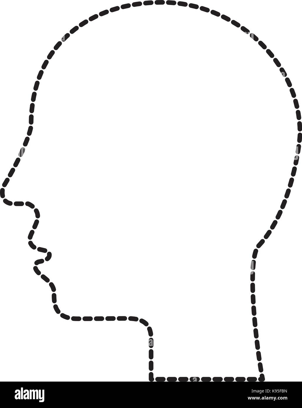 silhouette human head profile man image Stock Vector Image & Art - Alamy