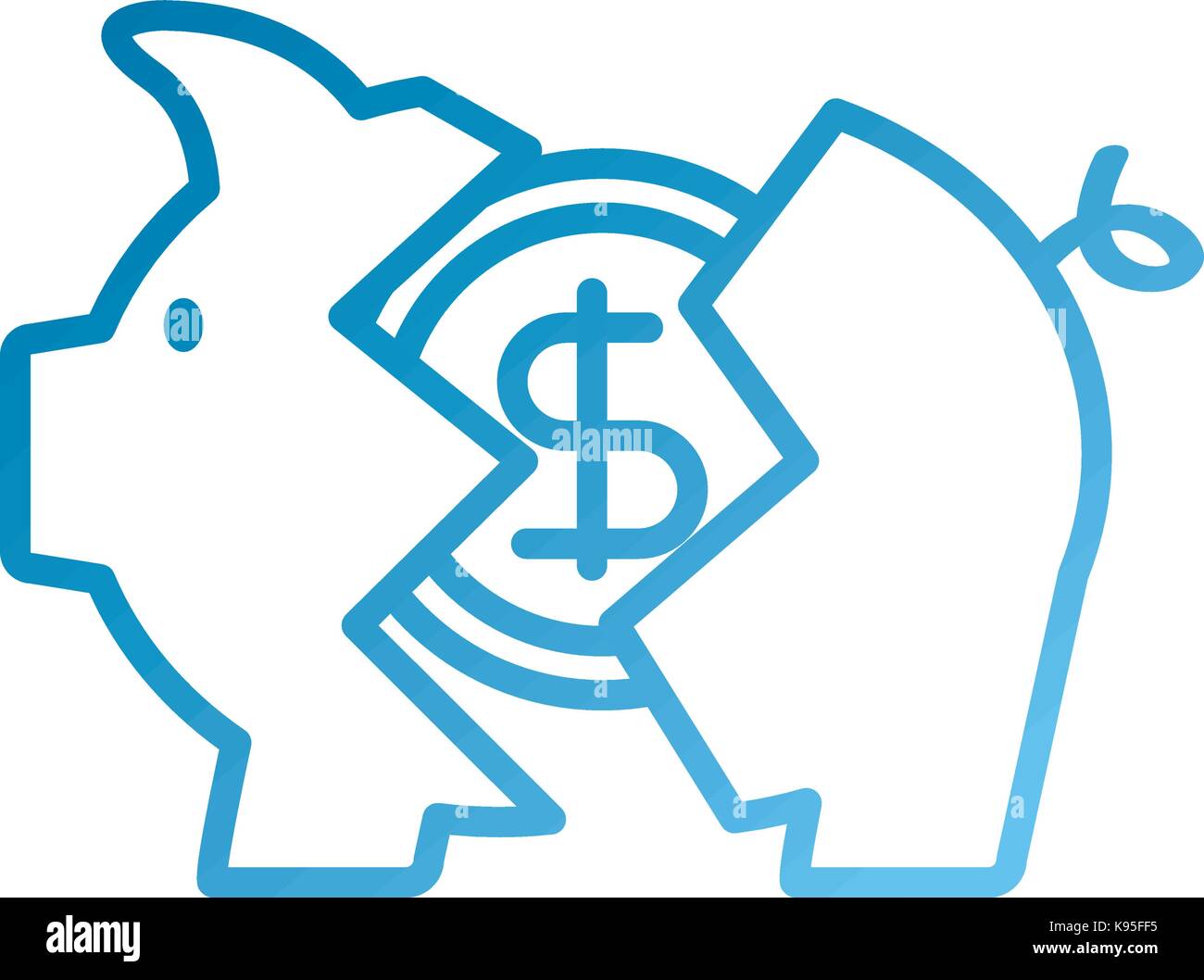 Broken coin hi-res stock photography and images - Alamy