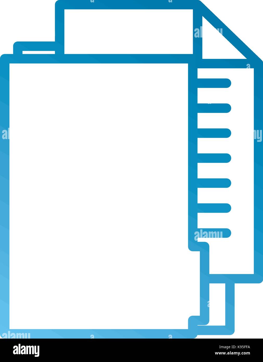 Office Folder File Document Paper Information Stock Vector Image And Art