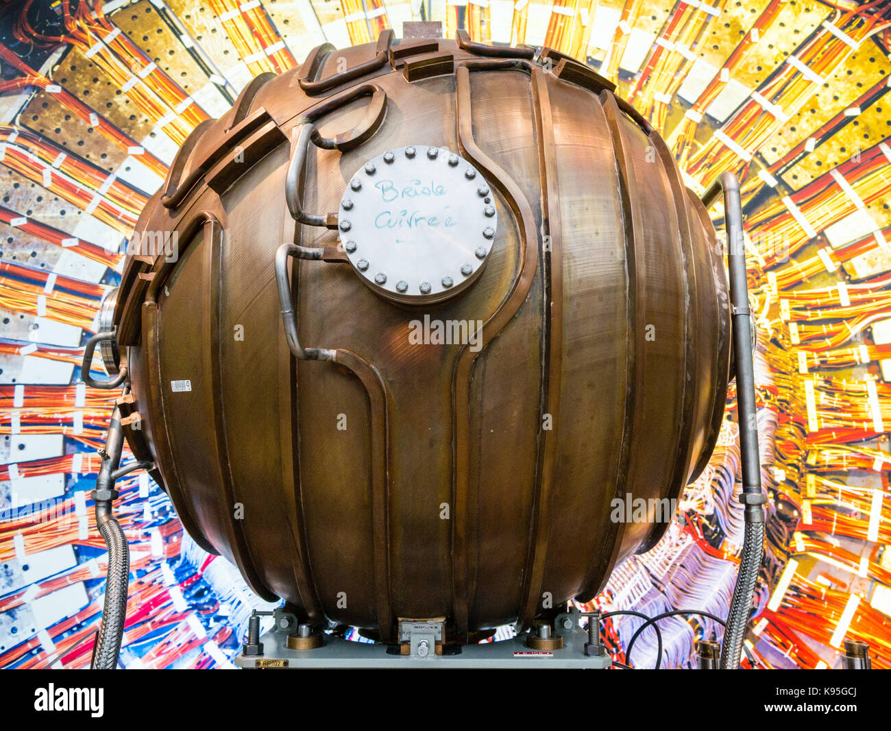 CERN accelerating cavity Exhibit, National Museum of Scotland, Old Town ...