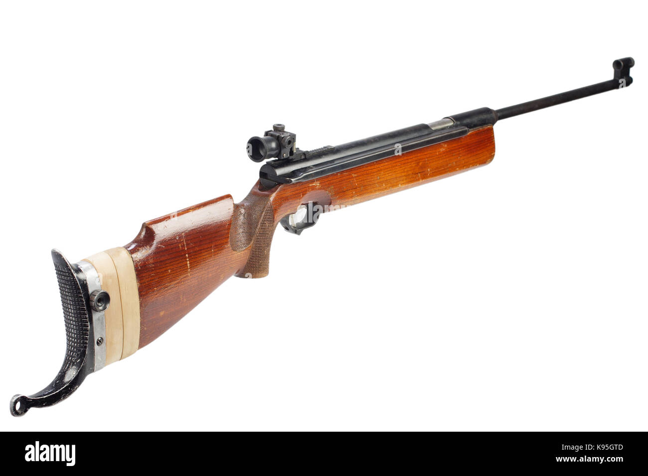 pneumatic air rifle isolated on white background Stock Photo - Alamy