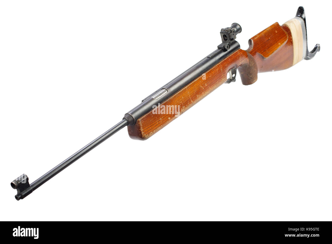 pneumatic air rifle isolated on white background Stock Photo - Alamy