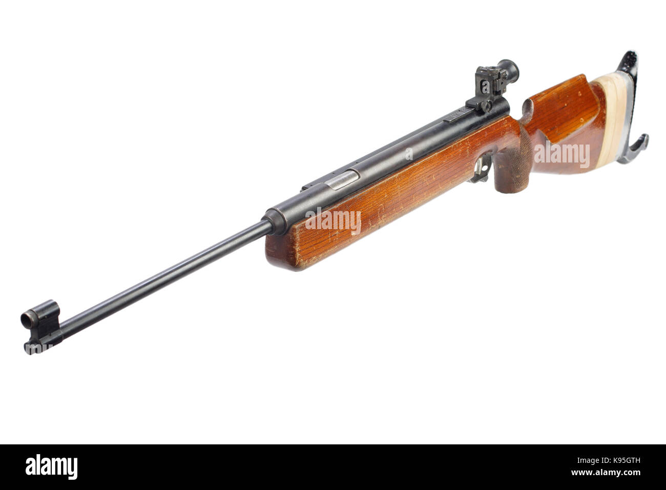 pneumatic air rifle isolated on white background Stock Photo - Alamy