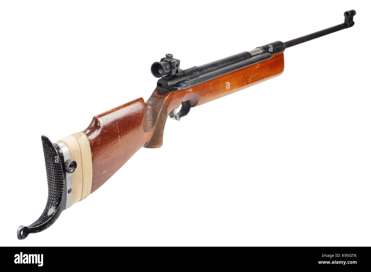 pneumatic air rifle isolated on white background Stock Photo - Alamy