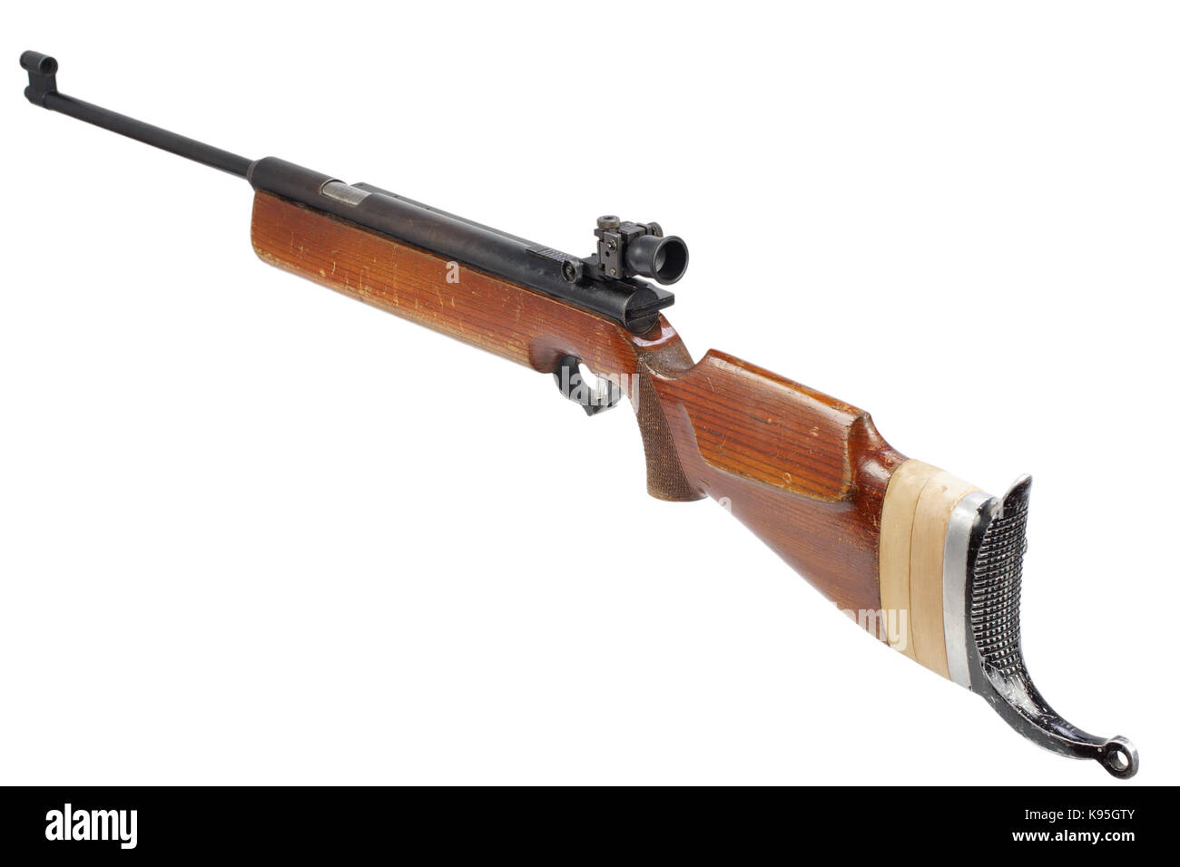 pneumatic air rifle isolated on white background Stock Photo - Alamy