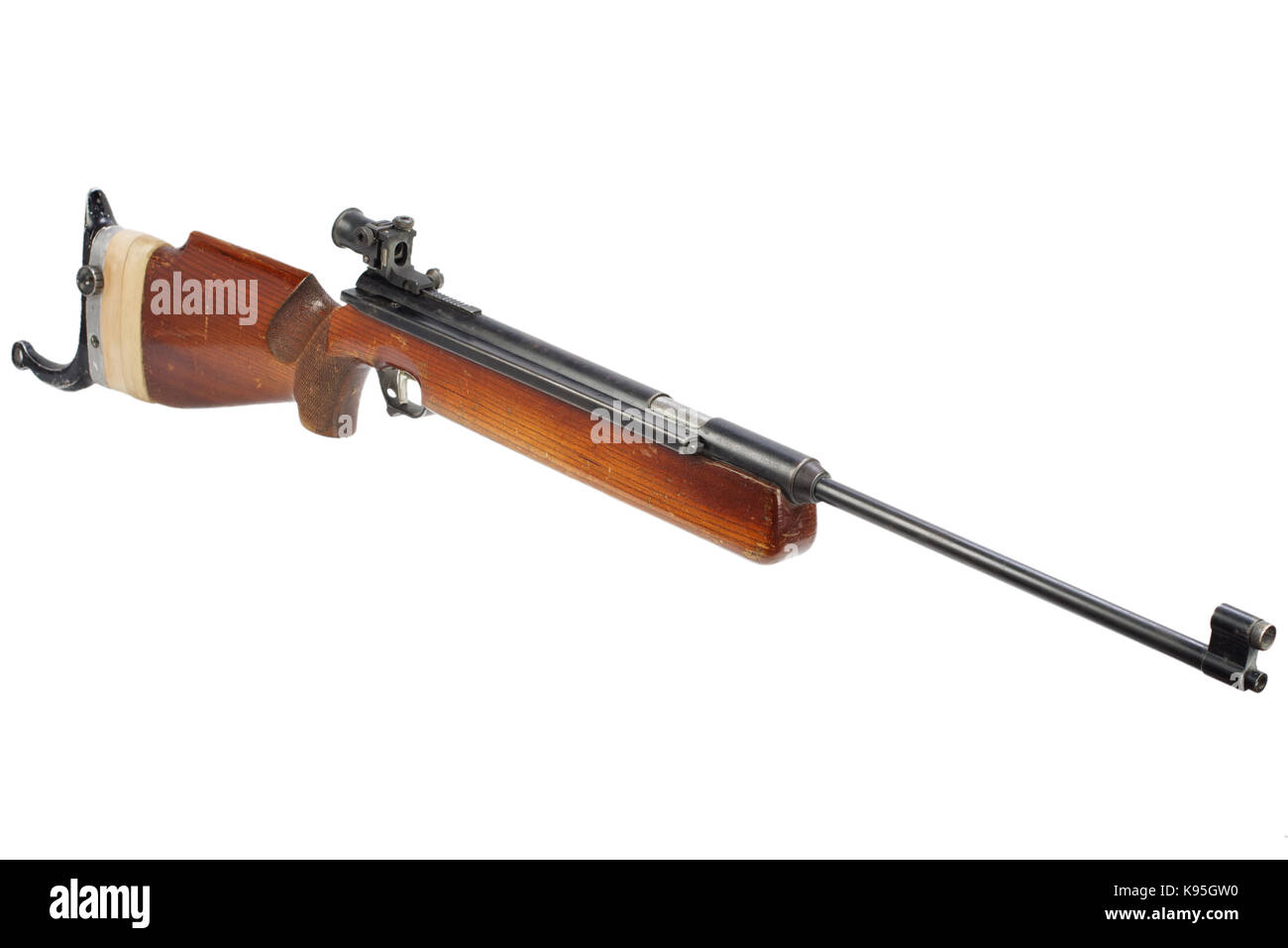 pneumatic air rifle isolated on white background Stock Photo - Alamy
