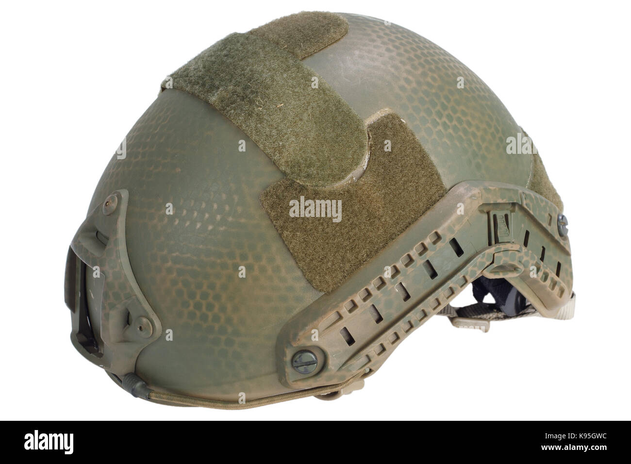 us army kevlar helmet with night vision mount isolated on whhite Stock ...