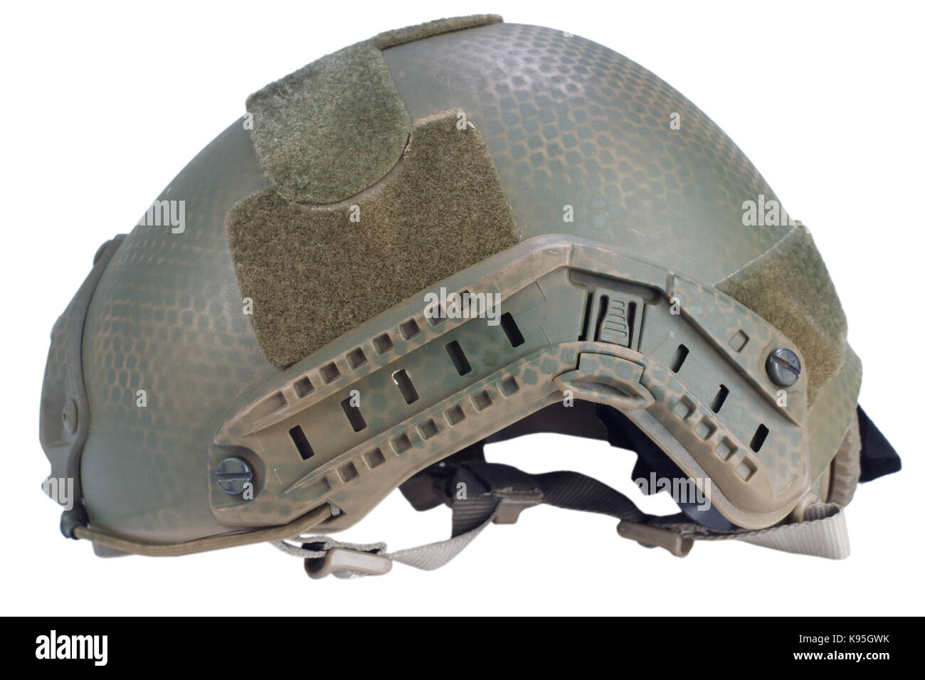 us army kevlar helmet with night vision mount isolated on whhite Stock ...