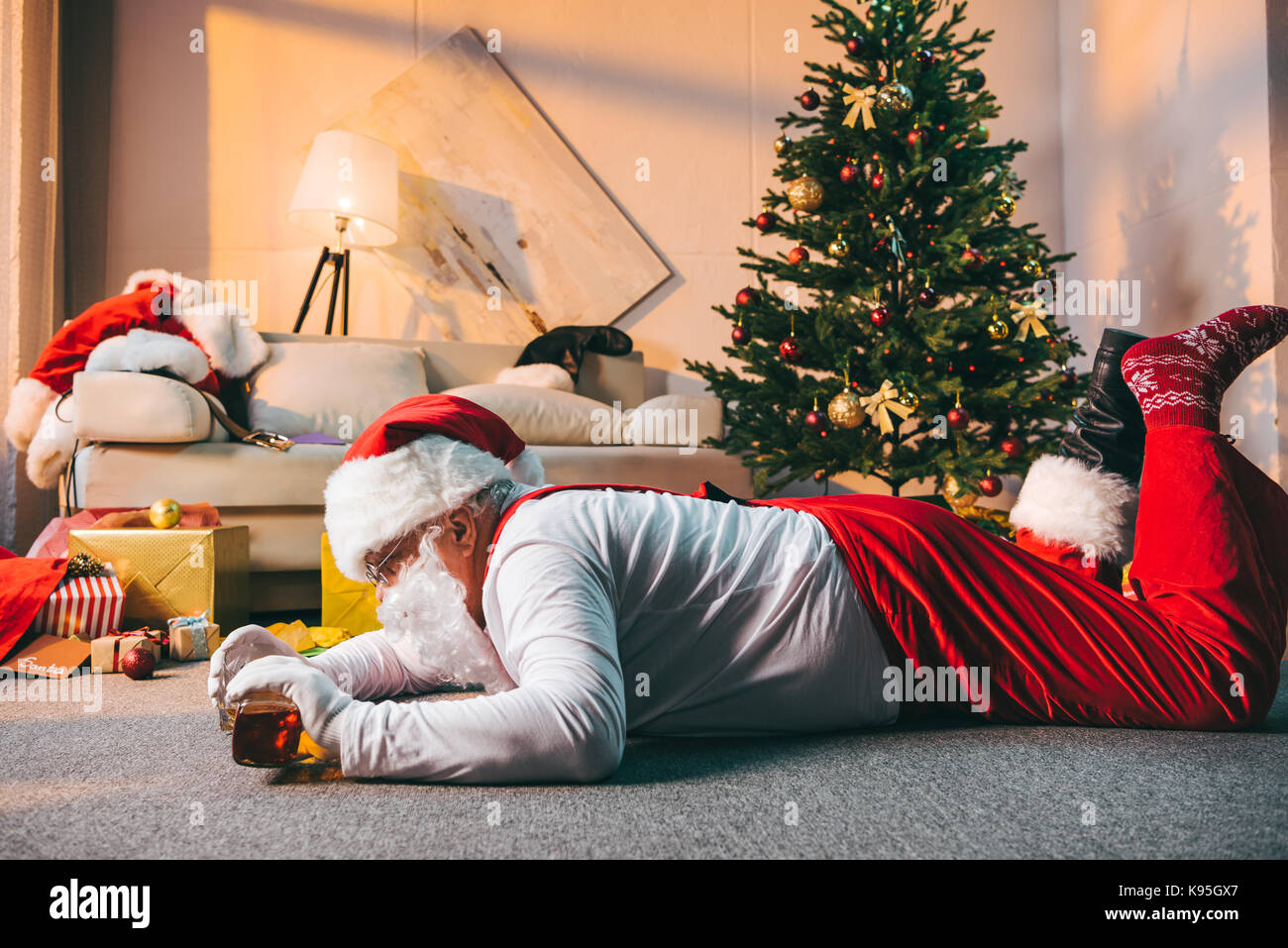 Bad santa claus hi-res stock photography and images - Alamy