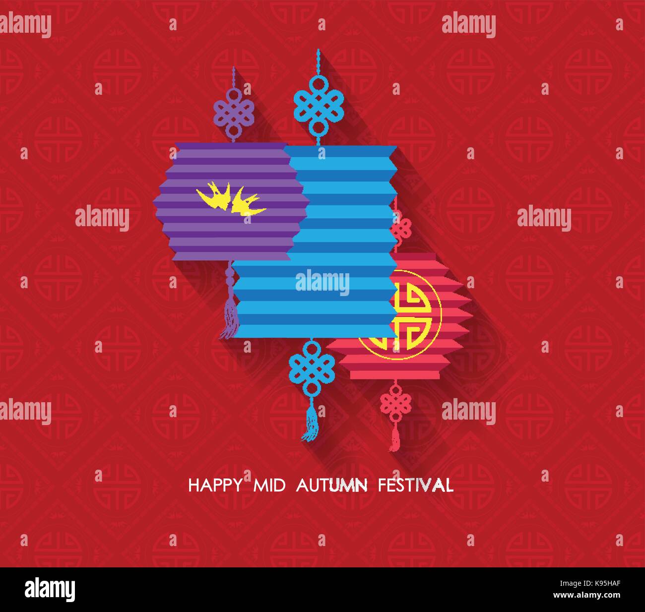 Oriental Paper Lantern. Mid Autumn Festival Stock Vector Image & Art ...