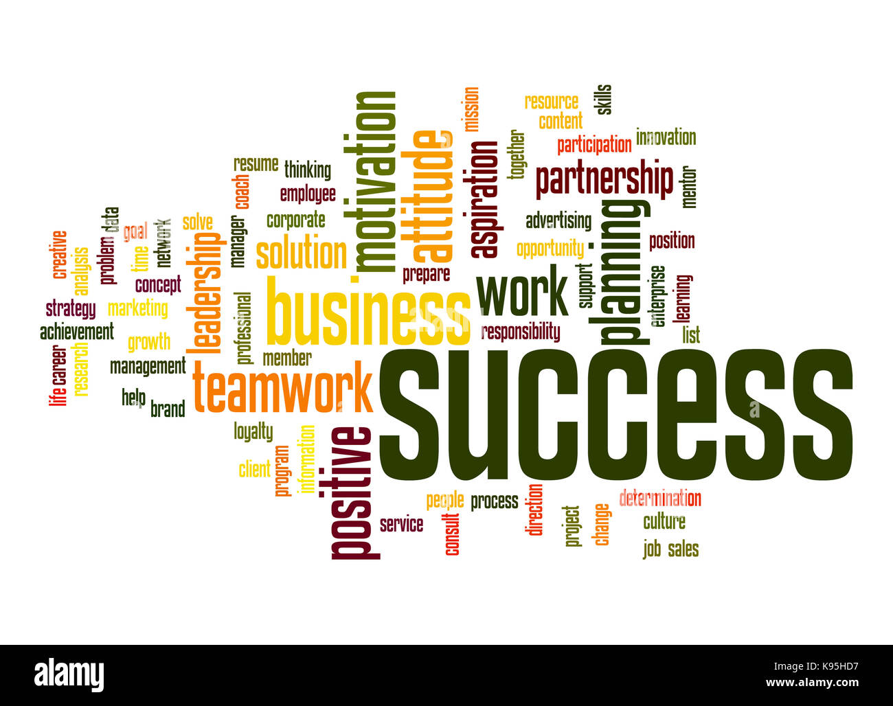 Success word cloud Stock Photo - Alamy