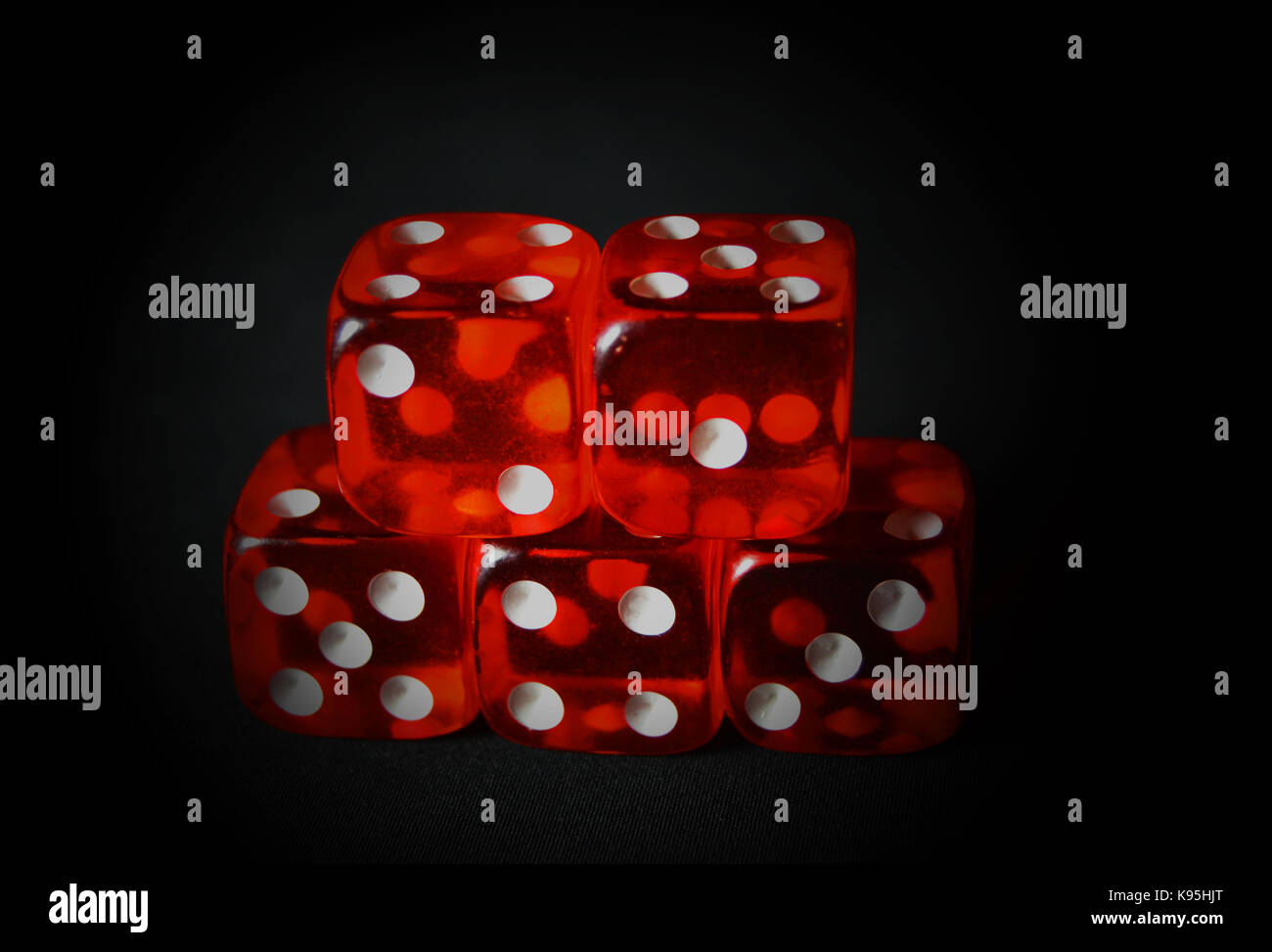 Red and black dice hi-res stock photography and images - Alamy