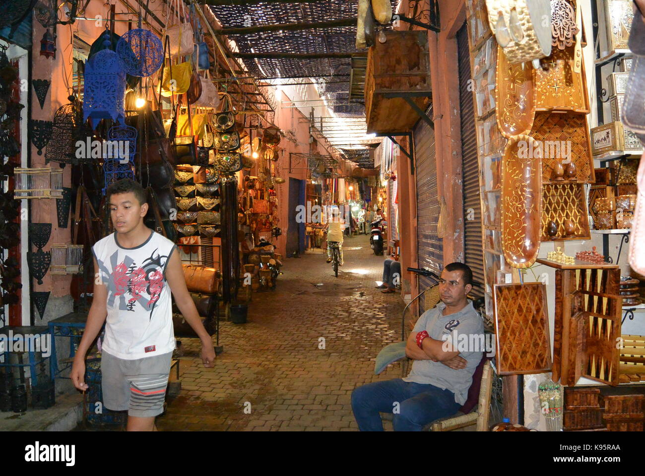 Streetlife in the souks and alleys of Marrakech Morocco Stock Photo - Alamy