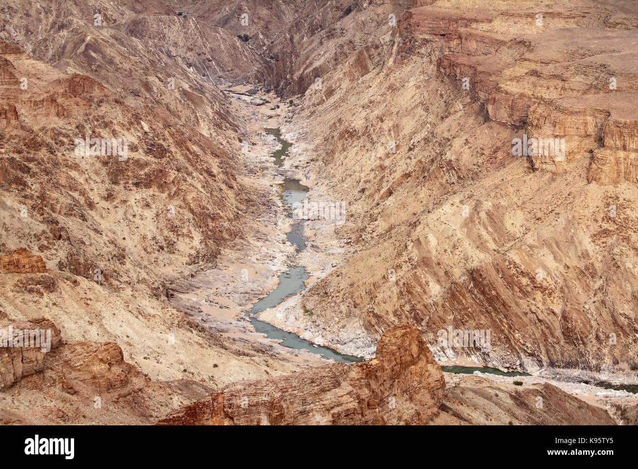 View of the Fish River in Fish River Canyon, Namibia Stock Photo - Alamy