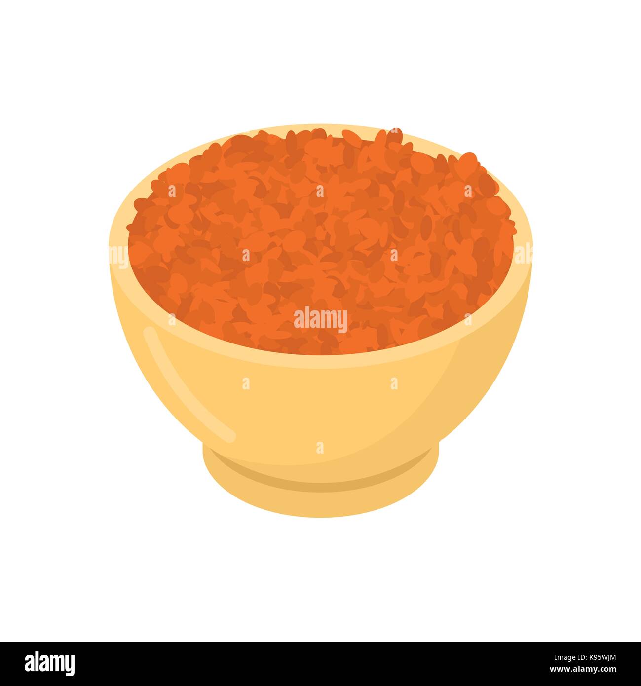 Red split lentils dish Stock Vector Images - Alamy