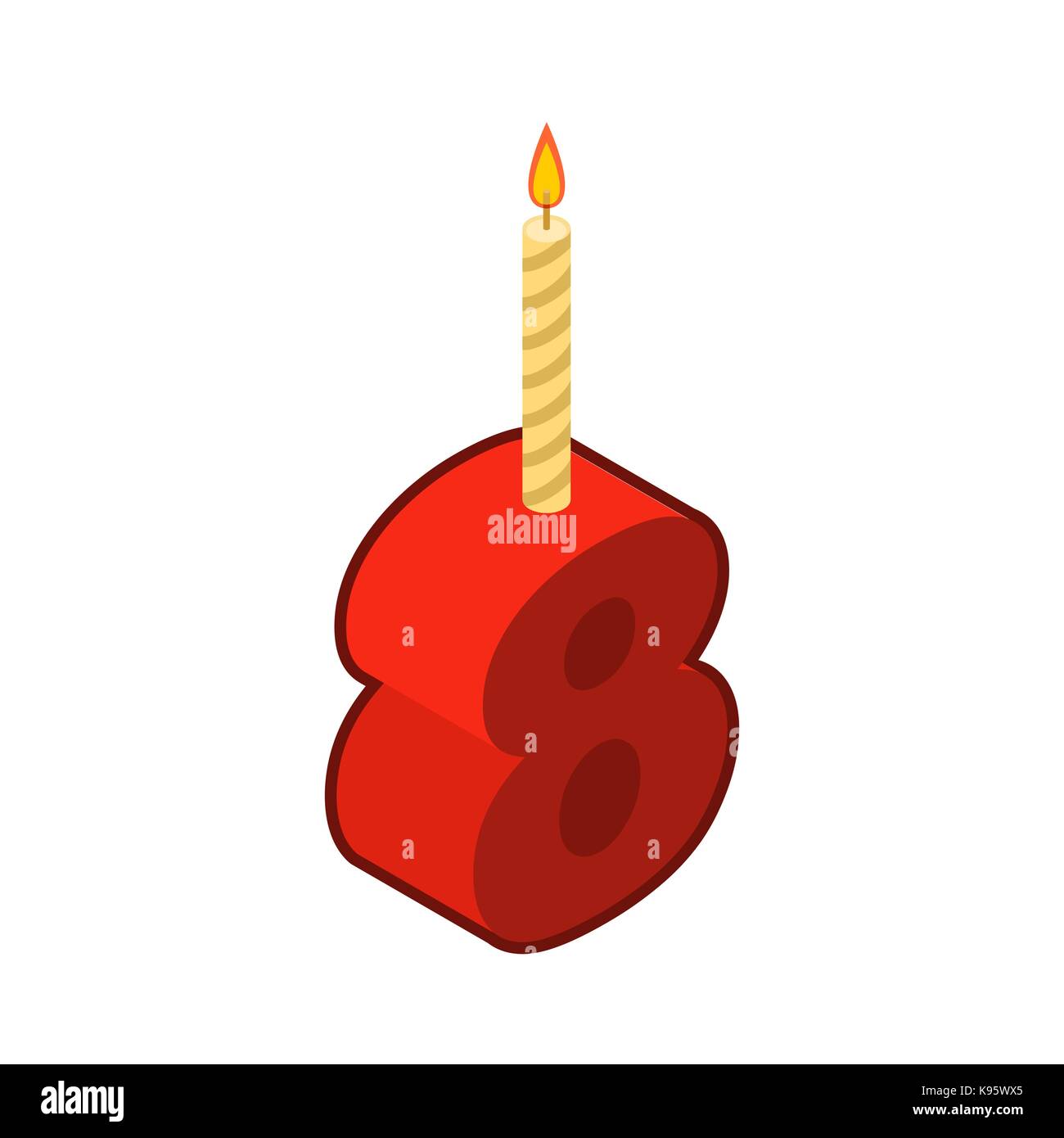 Happy 8th birthday Cut Out Stock Images & Pictures - Alamy