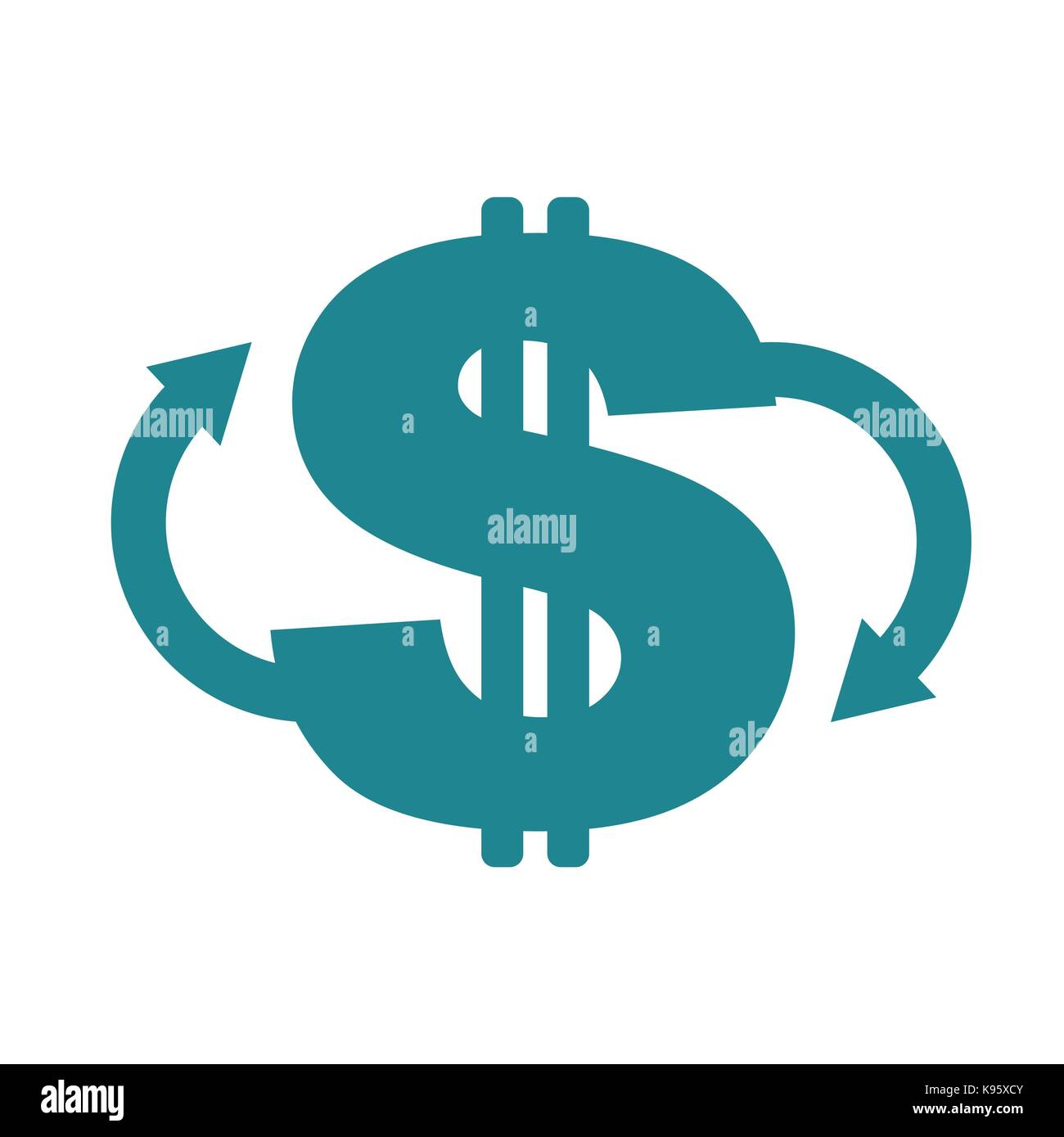 Cash back icon. Symbol is return of Money. Sign of a refund of dollars ...