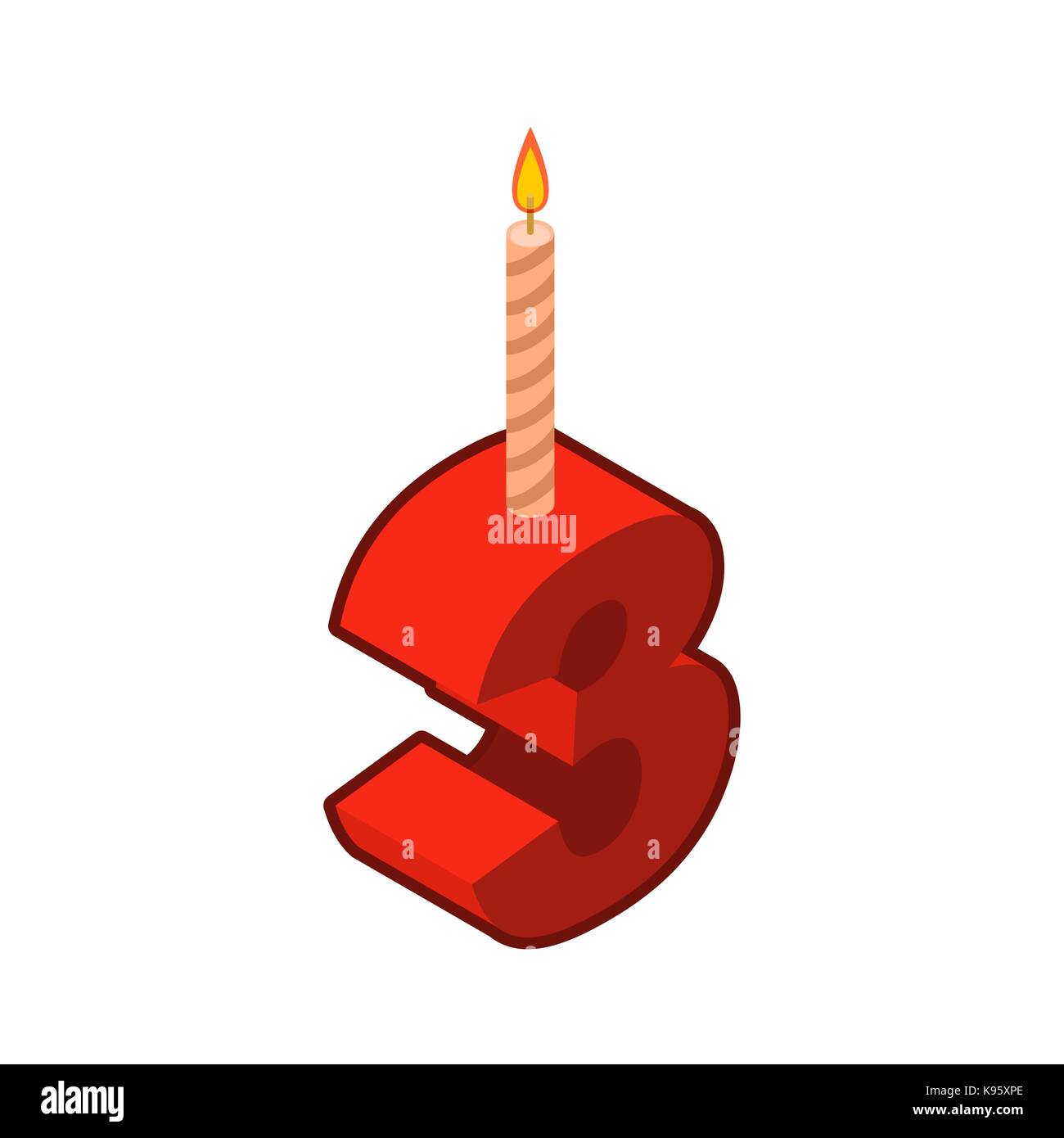 Three candles cartoon hi-res stock photography and images - Alamy
