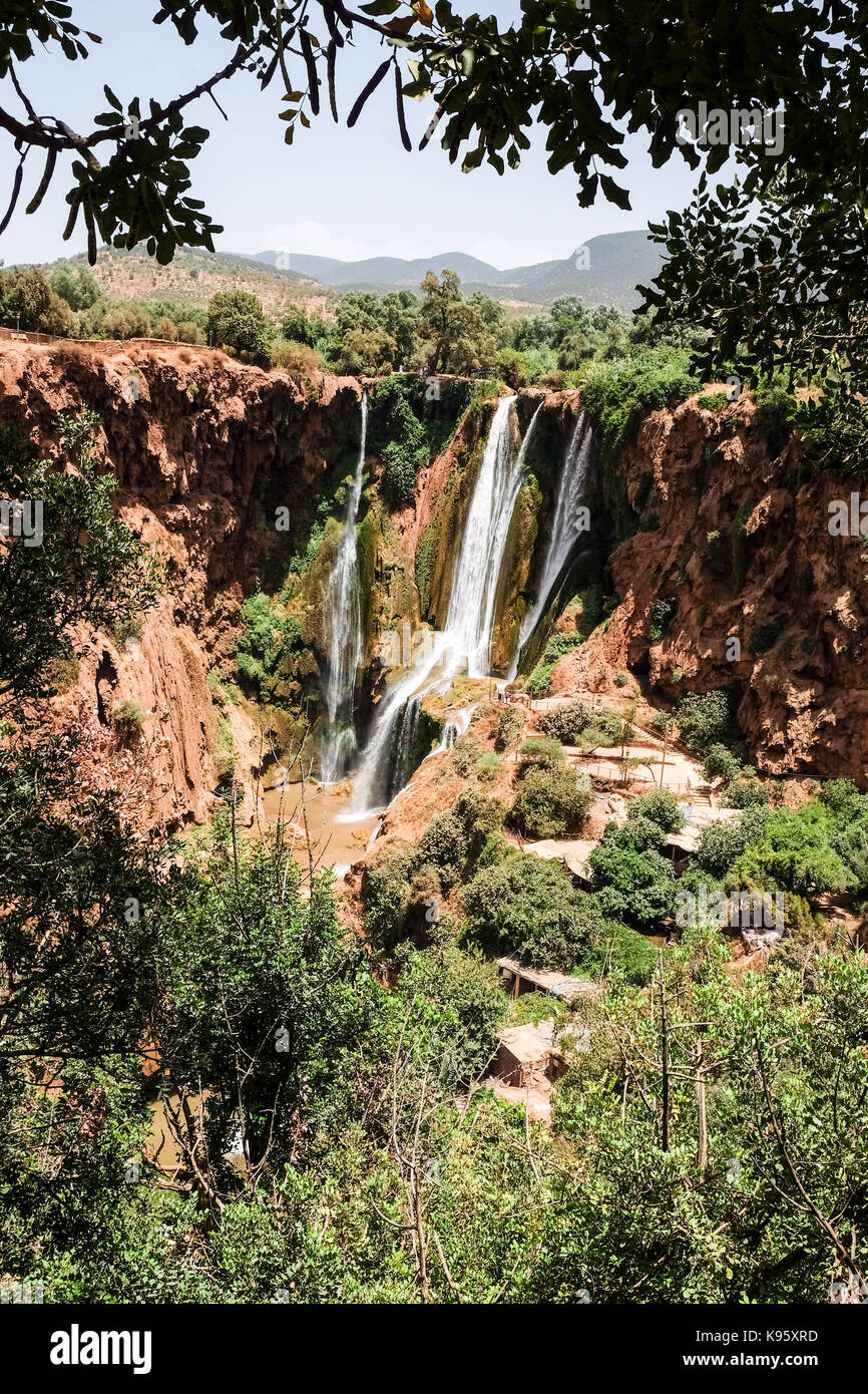 Waterfall at Ouzoud near Marrakech Morocco Stock Photo - Alamy