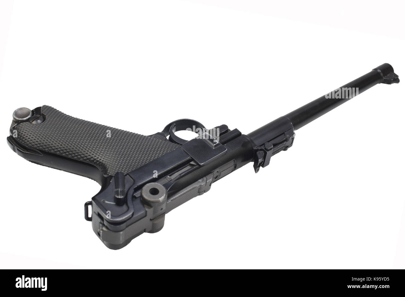 World War I period german army handgun isolated Stock Photo - Alamy