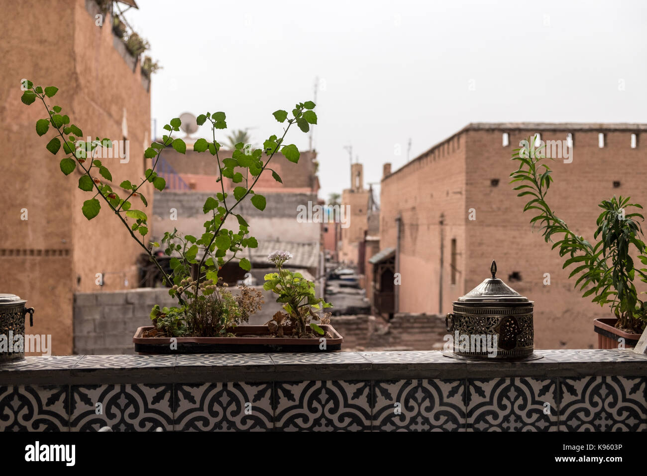 Marrakech rooftop view hi-res stock photography and images - Alamy