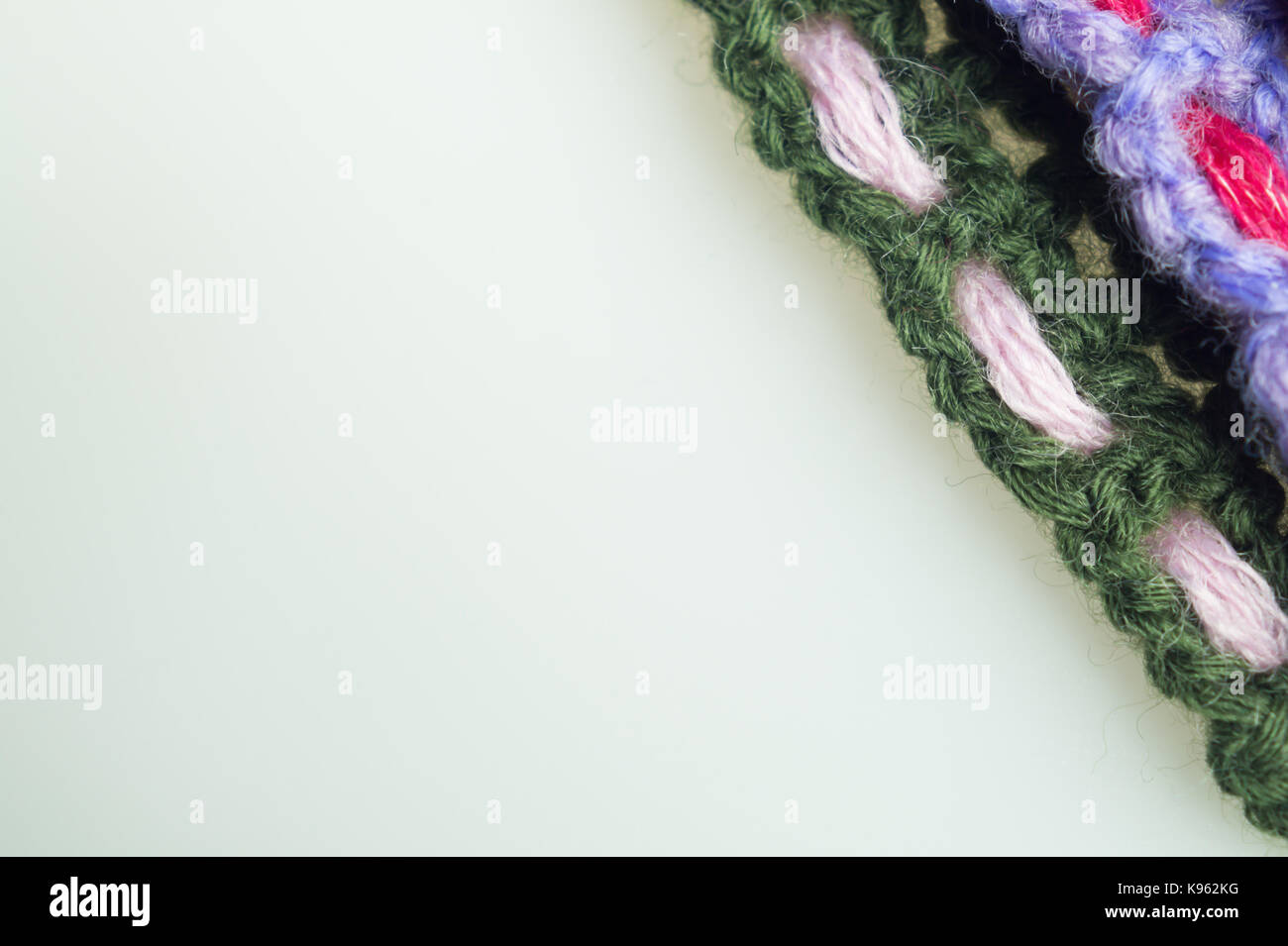 Handmade knitting wool texture background closeup needlework Stock ...