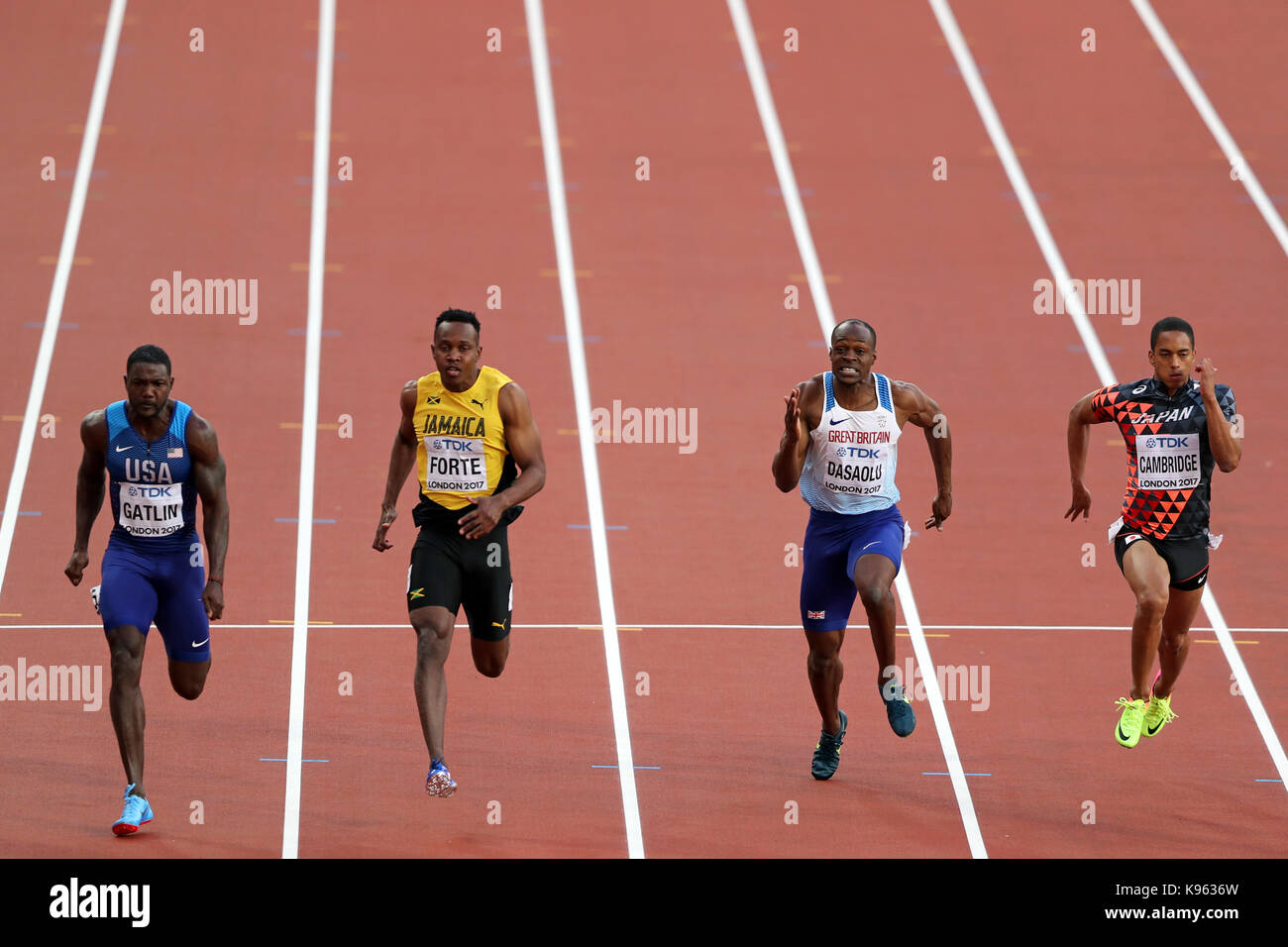 Jamaican sprinters hi-res stock photography and images - Alamy