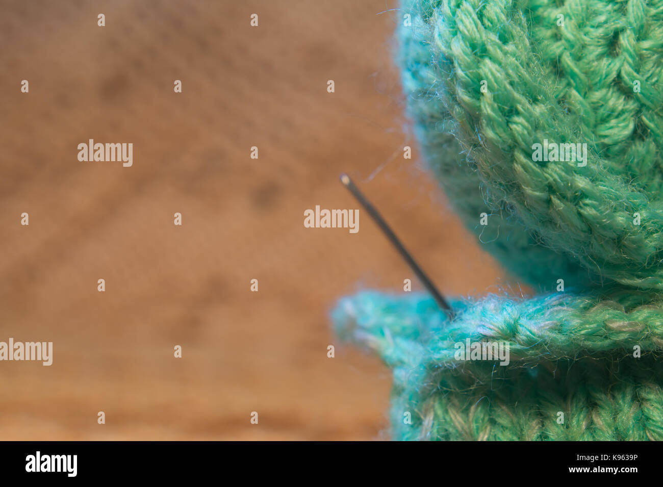 Handmade knitting wool texture background closeup needlework Stock ...