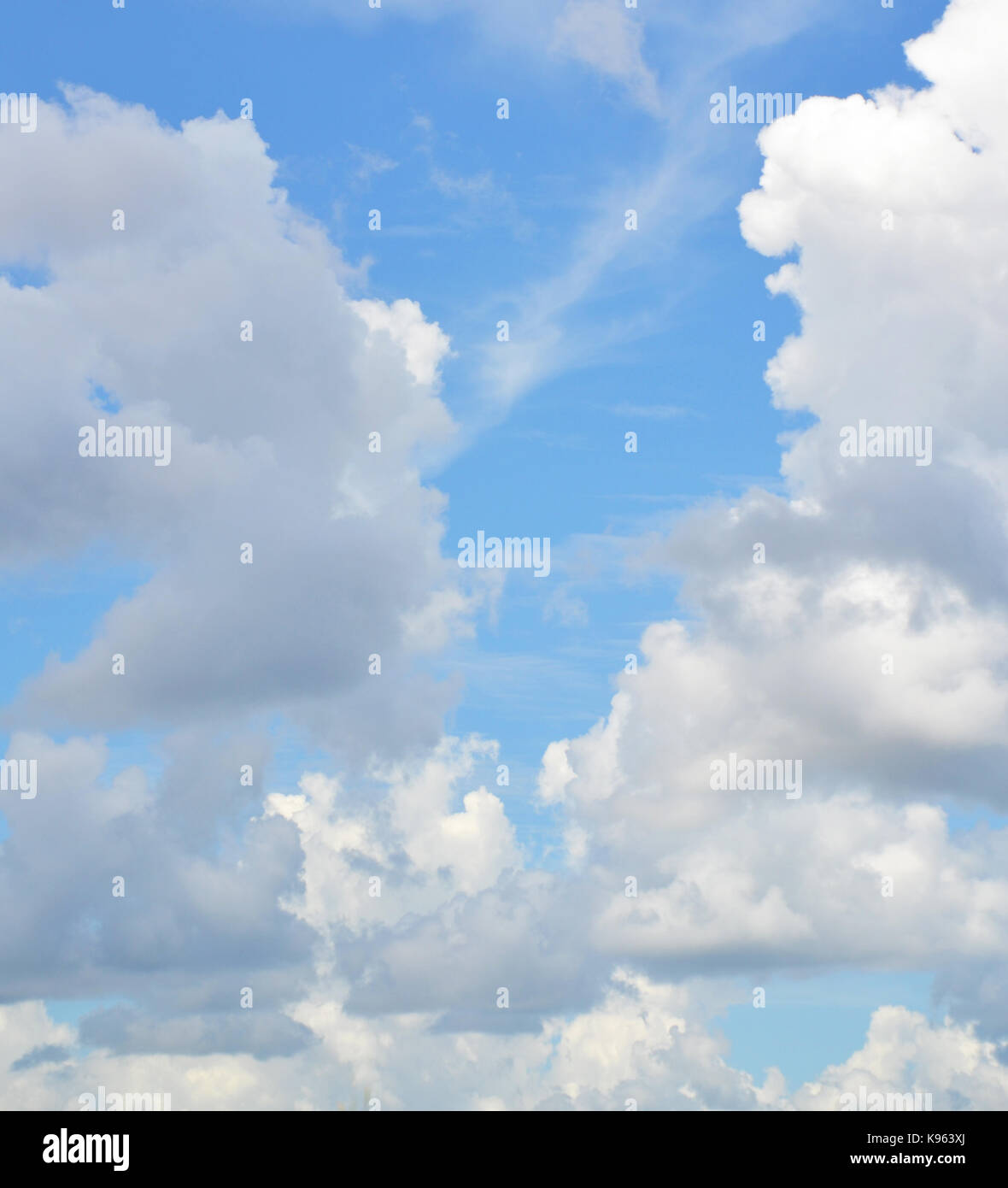 Blue sky with clouds Stock Photo - Alamy