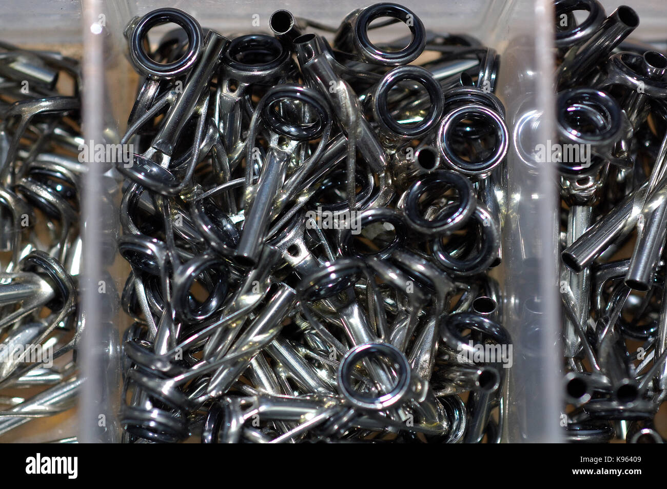 The craft and detailed steps of building custom fishing rods Stock ...