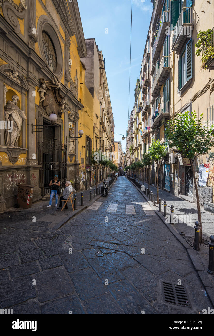 Naples (Campania, Italy) - The historic center of the biggest city of ...