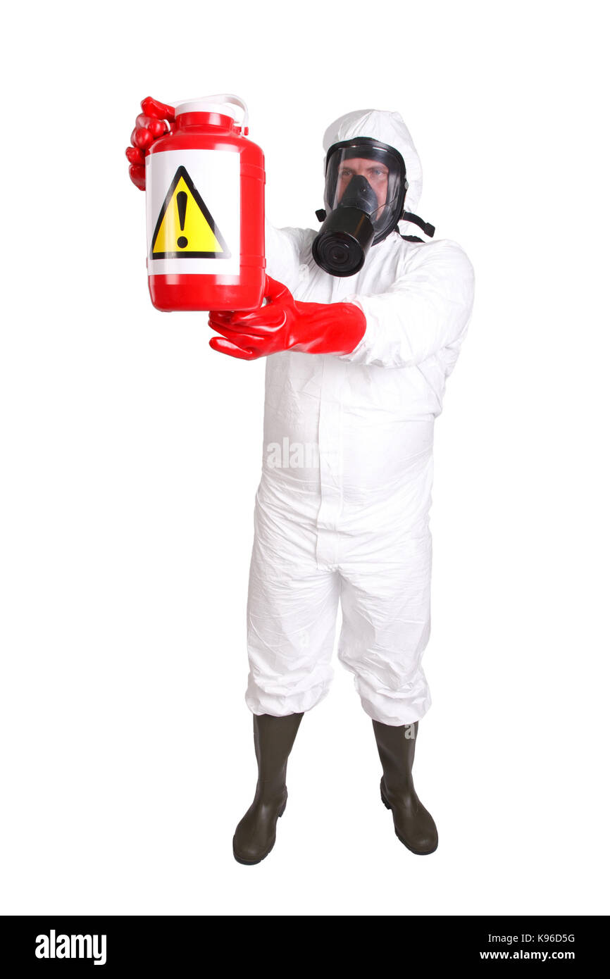 Hazardous materials suit Cut Out Stock Images & Pictures - Alamy