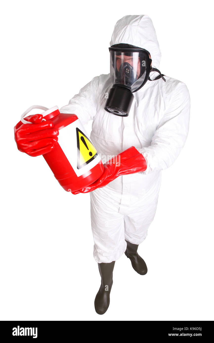 Hazmat suit waste Cut Out Stock Images & Pictures - Alamy