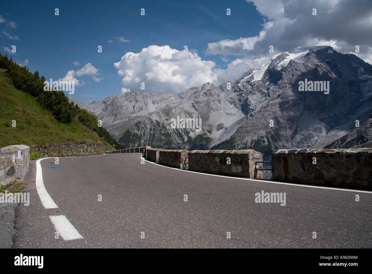 The Stelvio Pass, one with 76 hair pin bends it is a car and bike fan ...