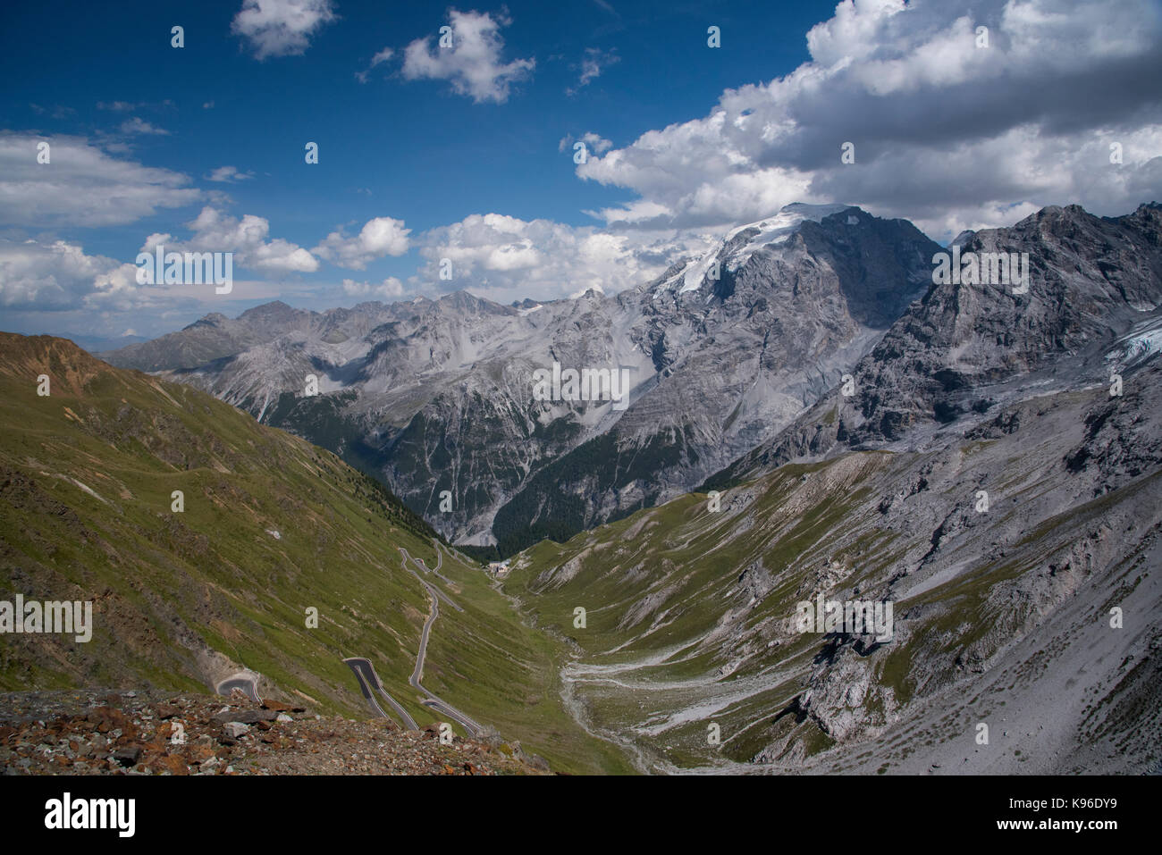 The Stelvio Pass, one with 76 hair pin bends it is a car and bike fan ...
