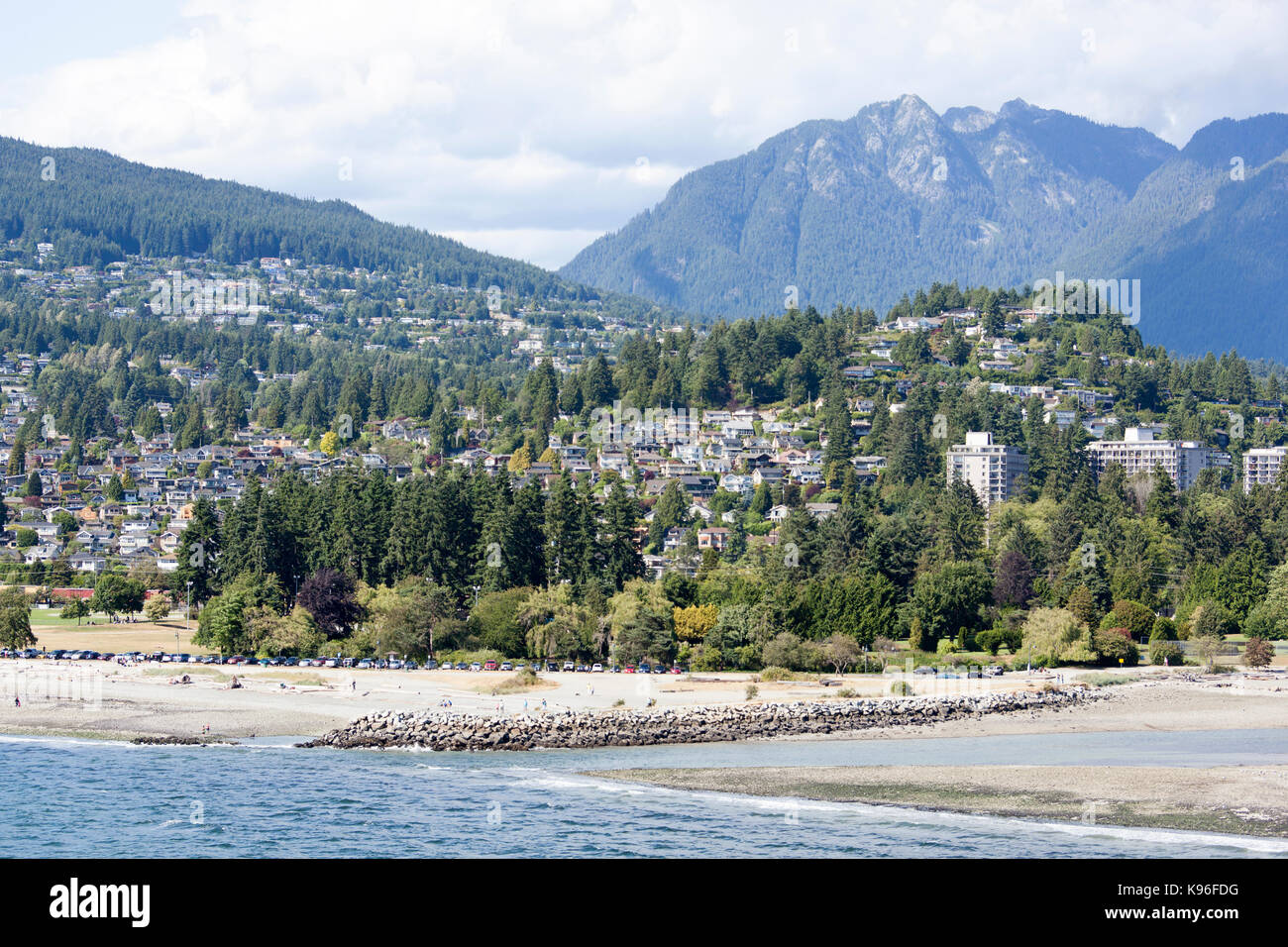The view of a beach in West Vancouver residential district (Vancouver ...