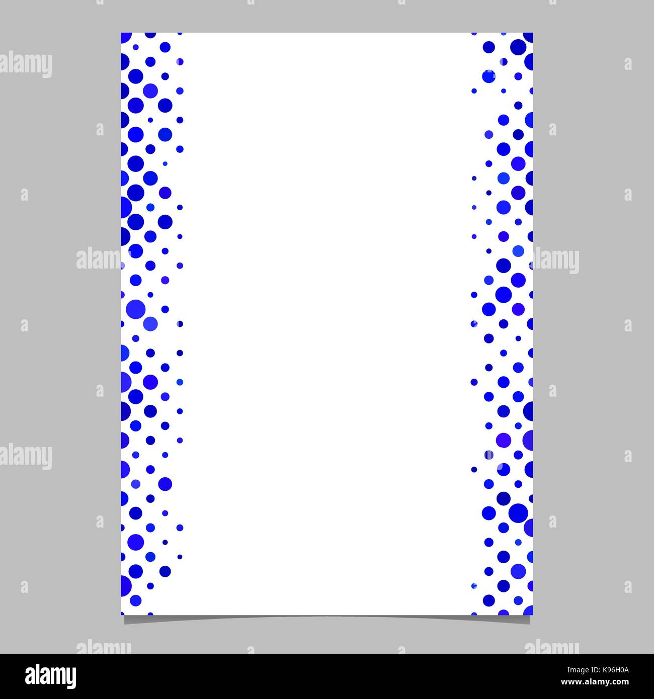 Blue And White Polka Dot Page Border