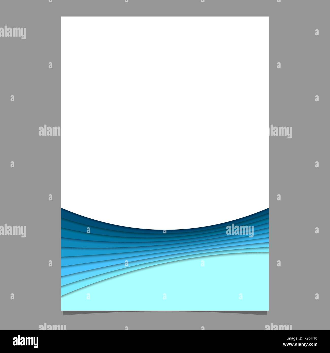 Abstract brochure template from curves - vector stationery design with ...