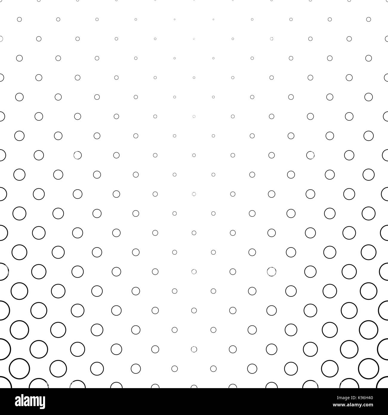 Monochrome Circle Pattern Geometrical Abstract Background Illustration Stock Vector Image