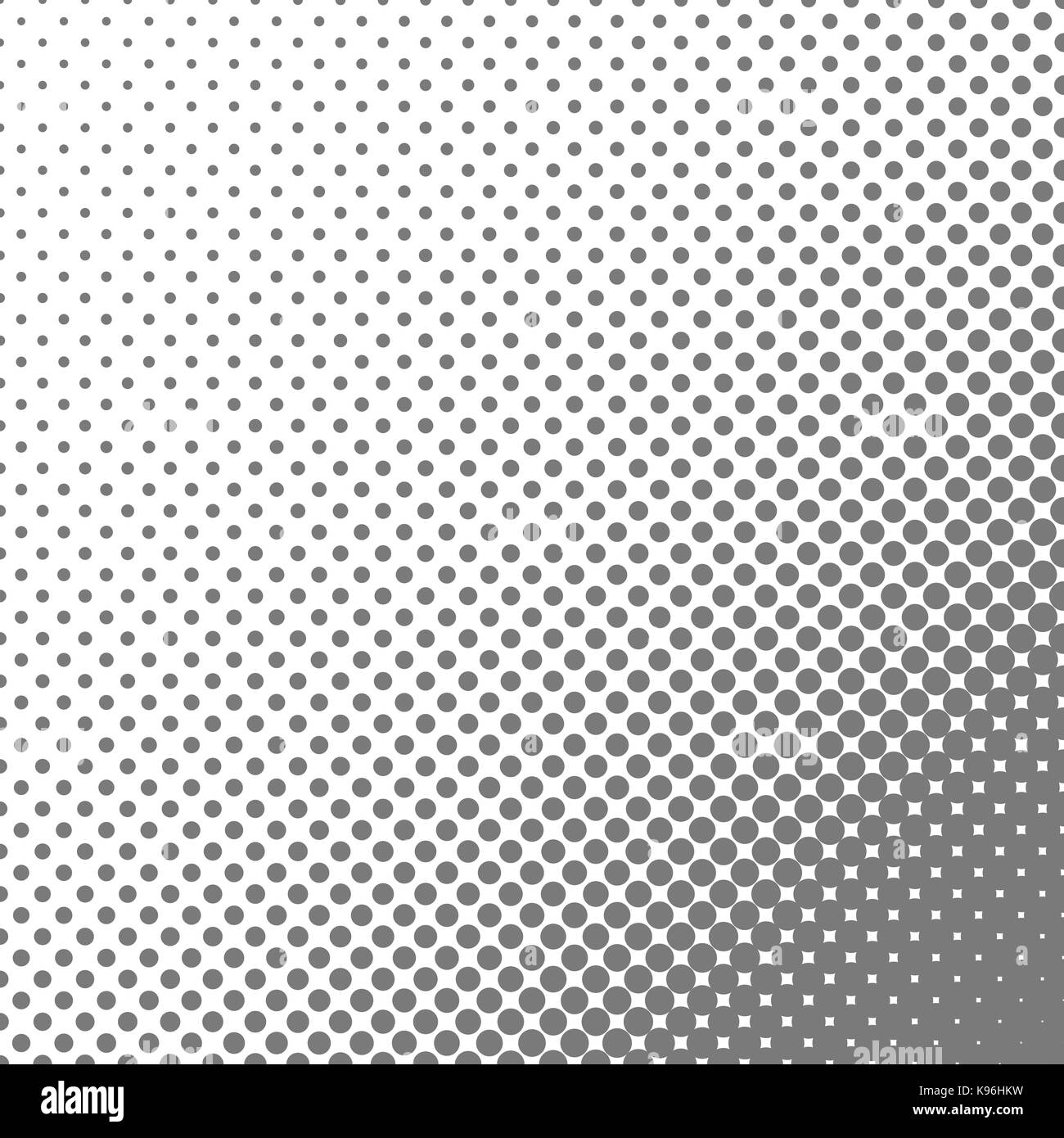 Geometric halftone dot pattern background - vector graphic from circles ...