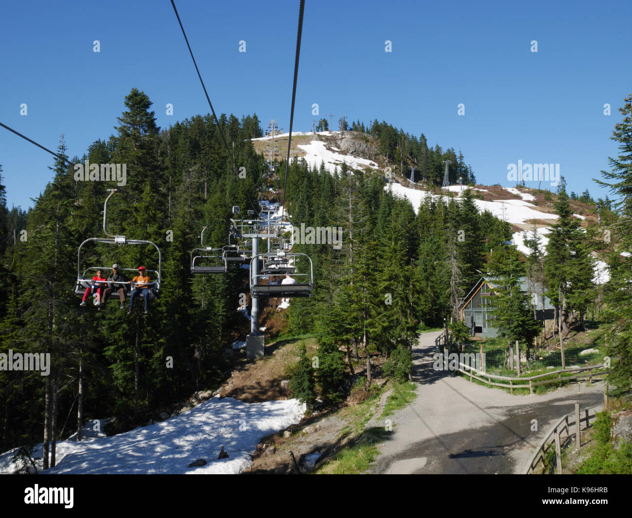 Chairlift, Grouse Mountain, Vancouver, BC, Canada Stock Photo - Alamy