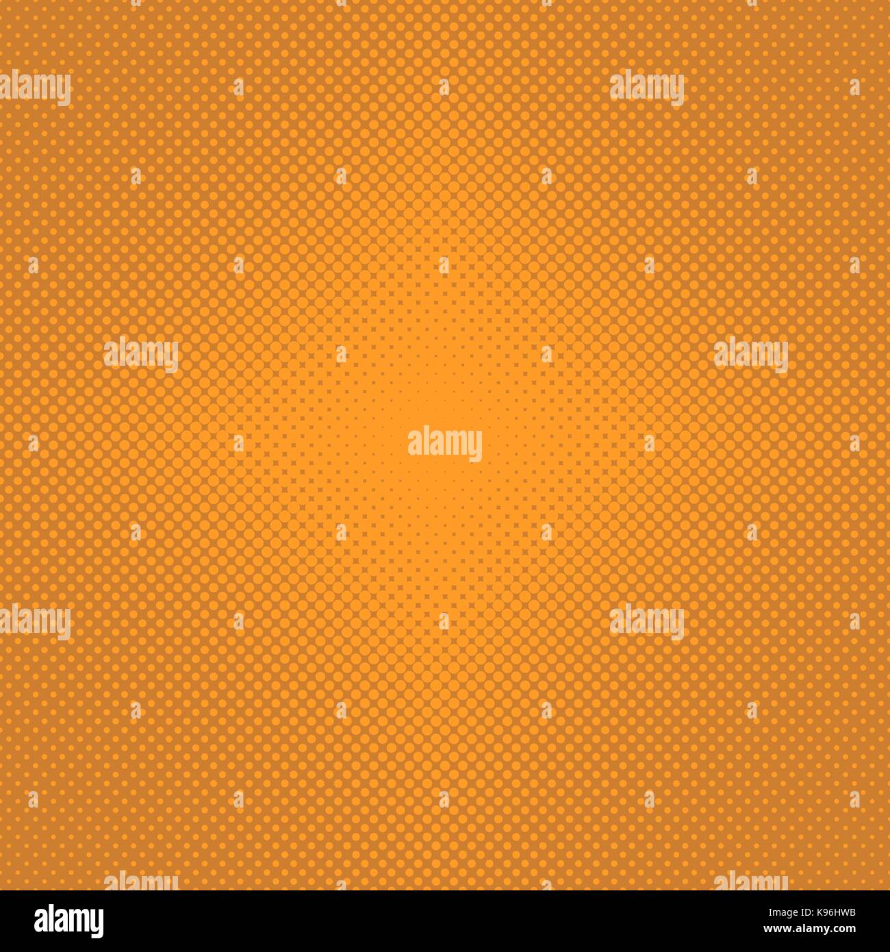 Abstract Halftone Dot Pattern Background Vector Graphic Design From Orange Circles Stock